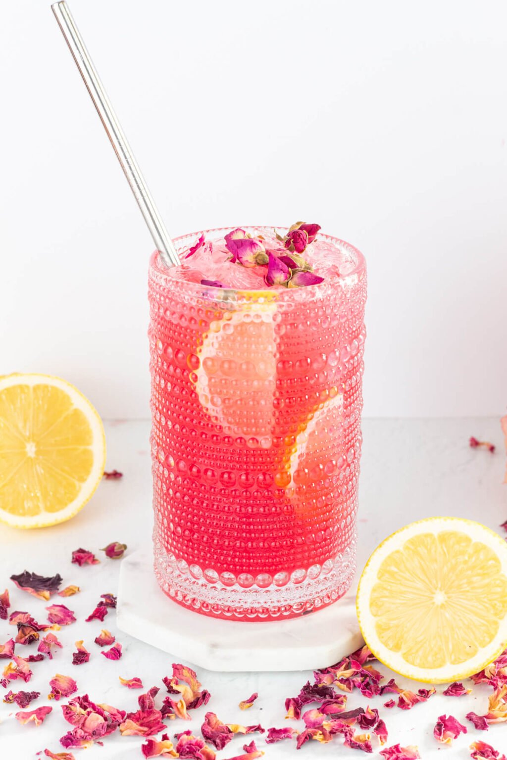 Rose Lemonade Recipe | Pink Lemonade Recipe - The Mindful Mocktail