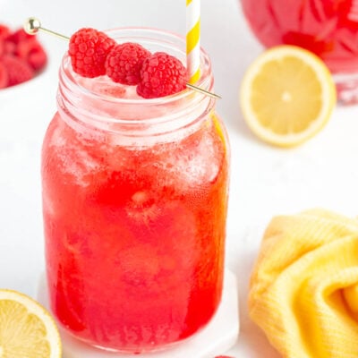 Easy Raspberry Lemonade - The Mindful Mocktail