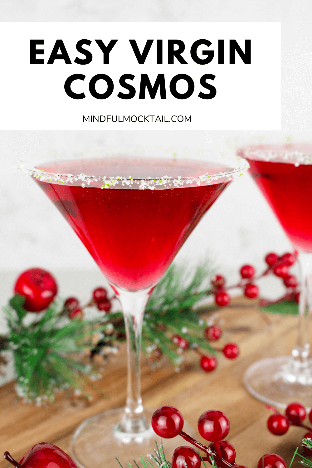 Virgin Cosmopolitan Mocktail - A Delish Non Alcoholic Cosmo