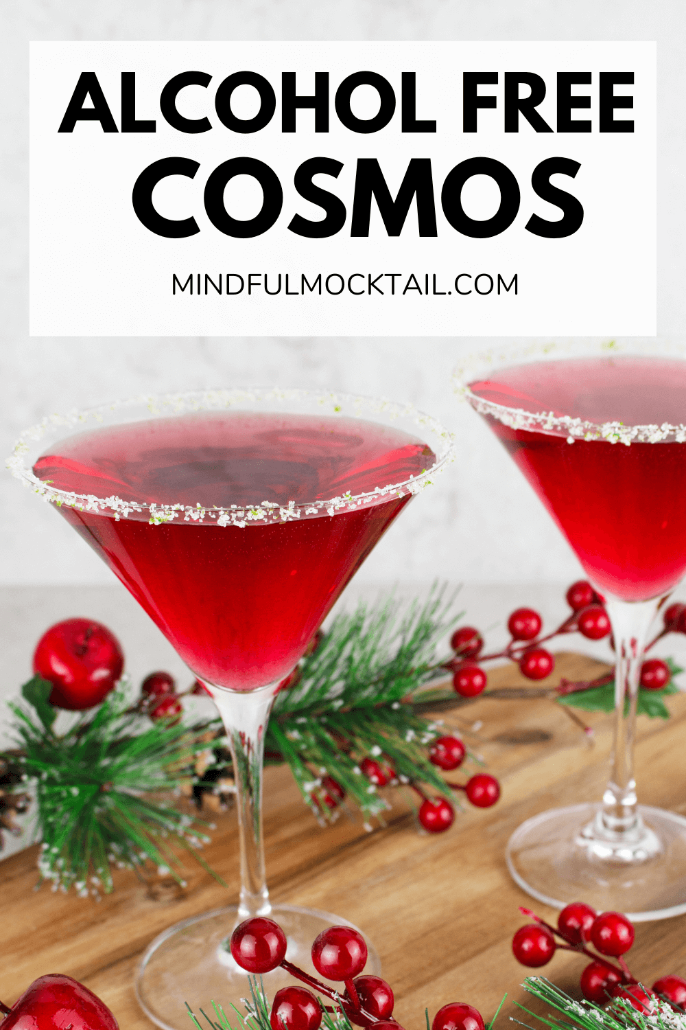 Virgin Cosmopolitan Mocktail - A Delish Non Alcoholic Cosmo