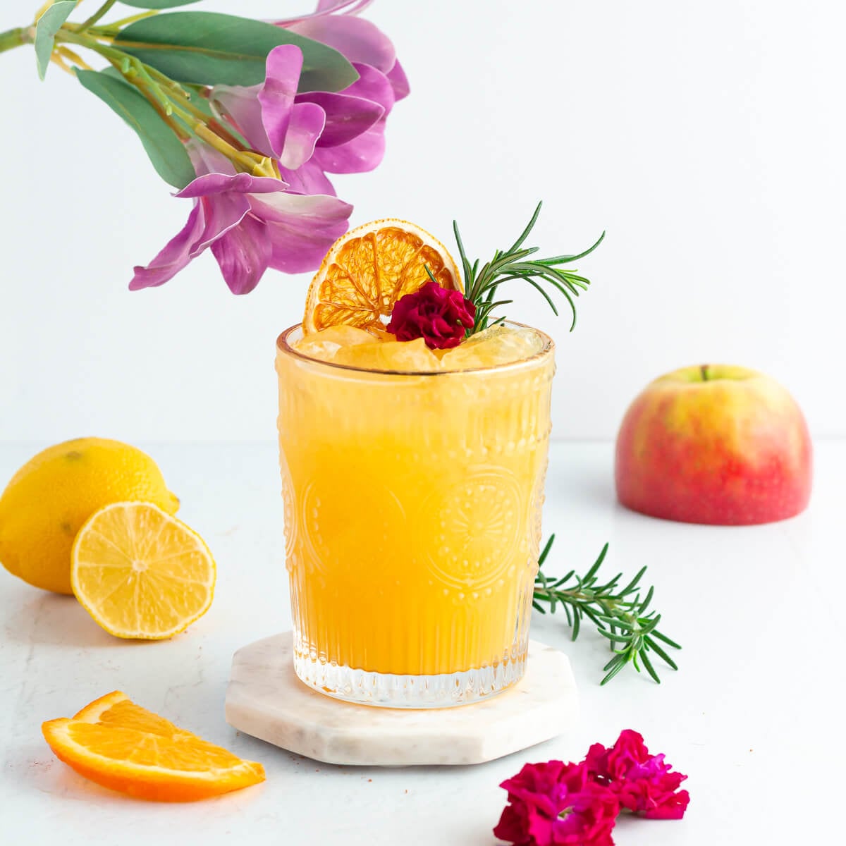 Rosemary Mocktails with Orange - The Mindful Mocktail