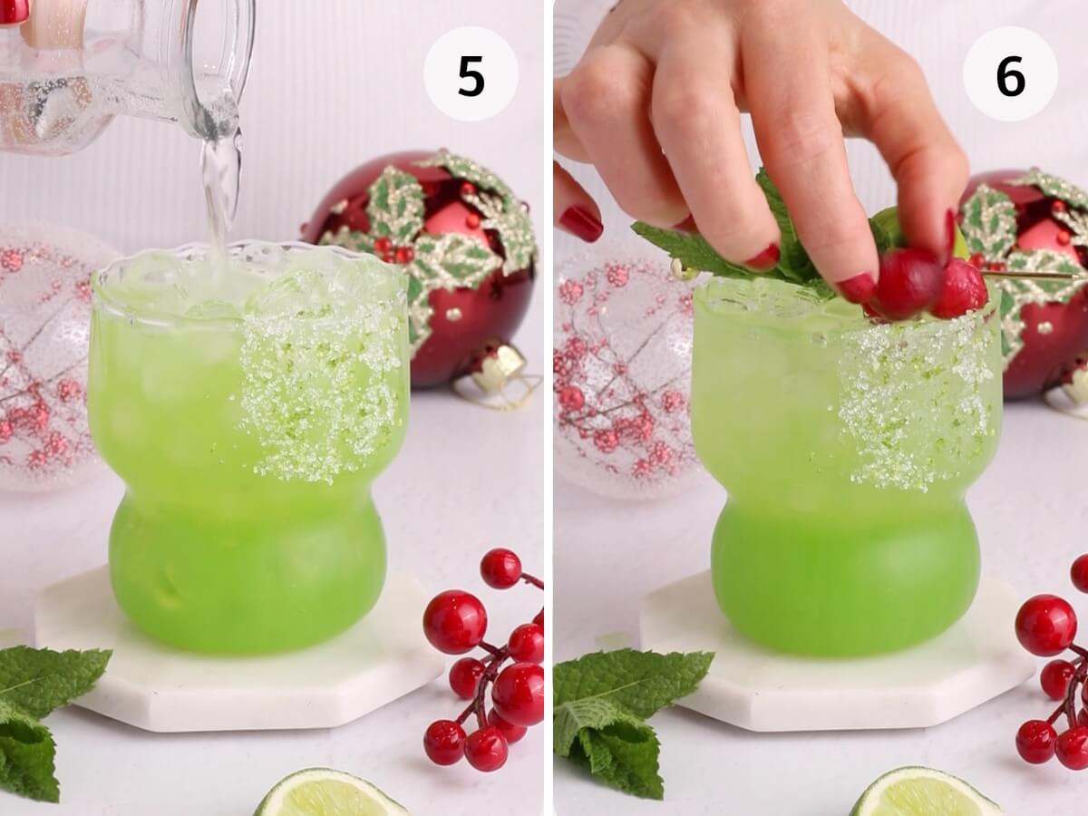 Grinch Mocktail - The Mindful Mocktail