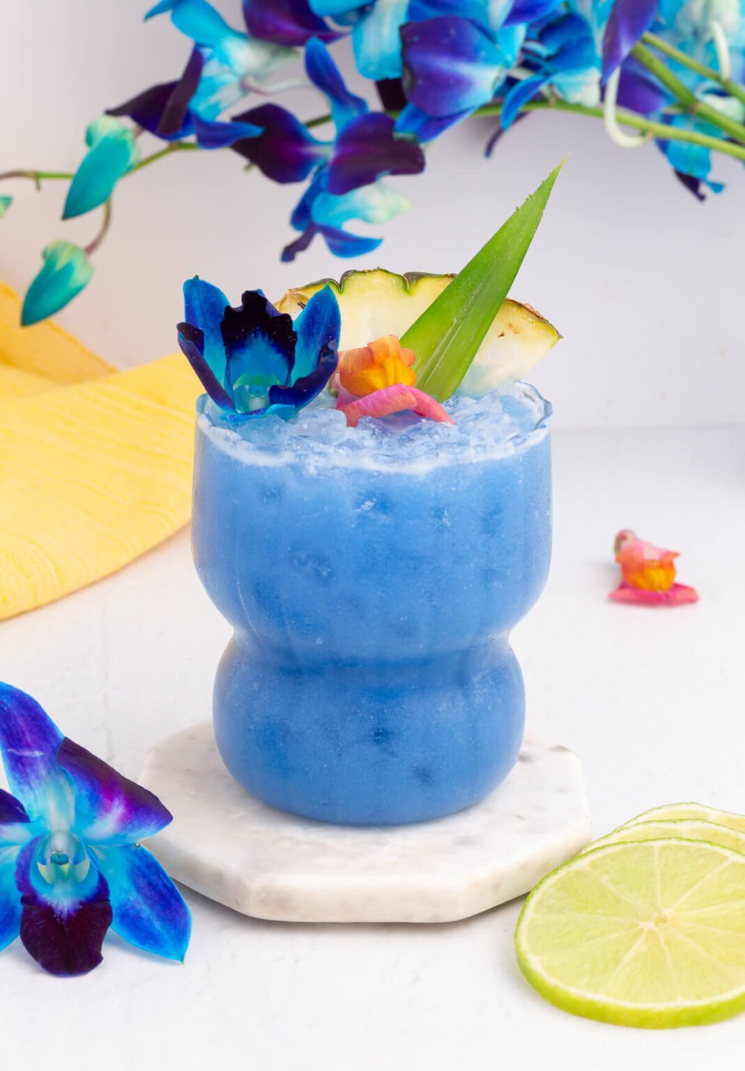Blue Hawaii Mocktail (Non-Alcoholic!) - The Mindful Mocktail
