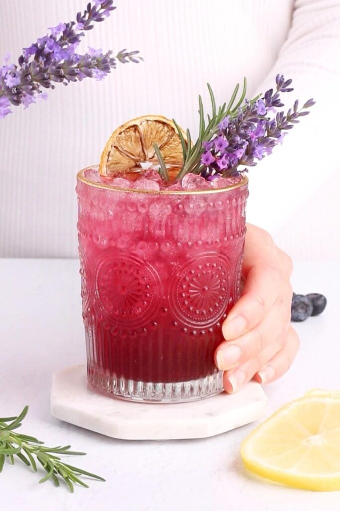 Lavender Mocktails with Lemon - The Mindful Mocktail
