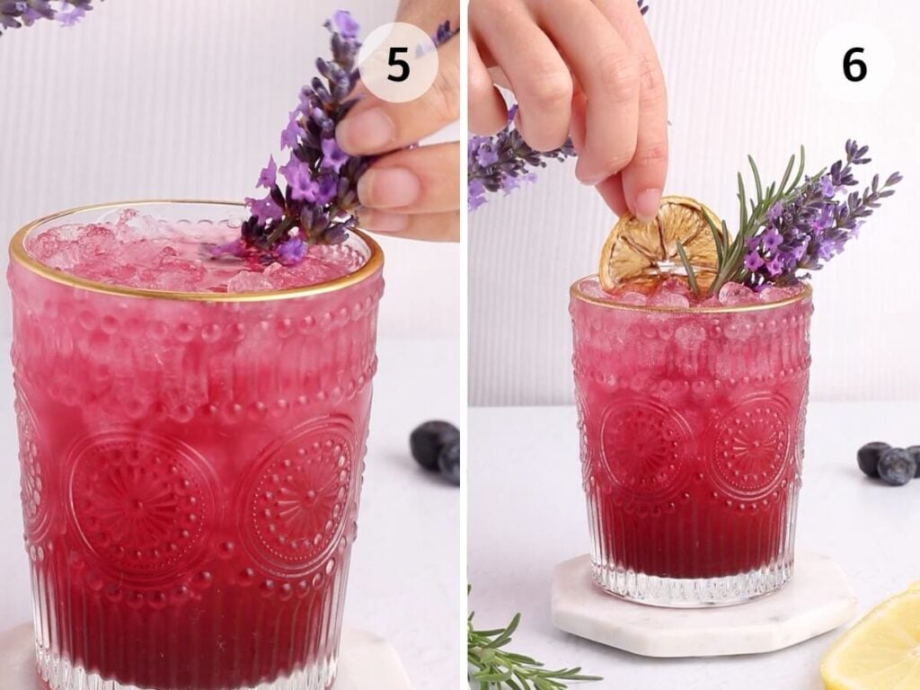 Lavender Mocktails with Lemon - The Mindful Mocktail