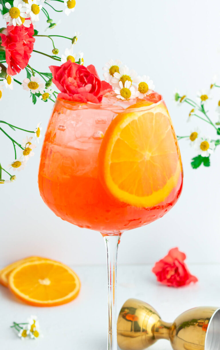 Non Alcoholic Aperol Spritz Mocktail The Mindful Mocktail