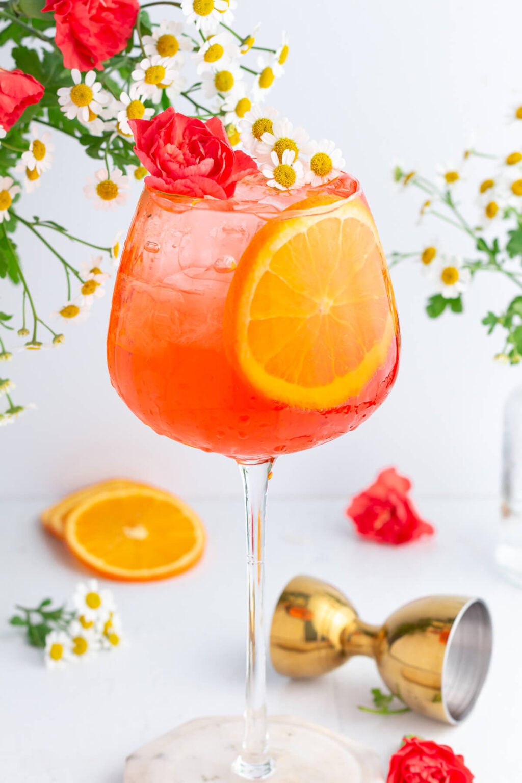 Non Alcoholic Aperol Spritz Mocktail - The Mindful Mocktail