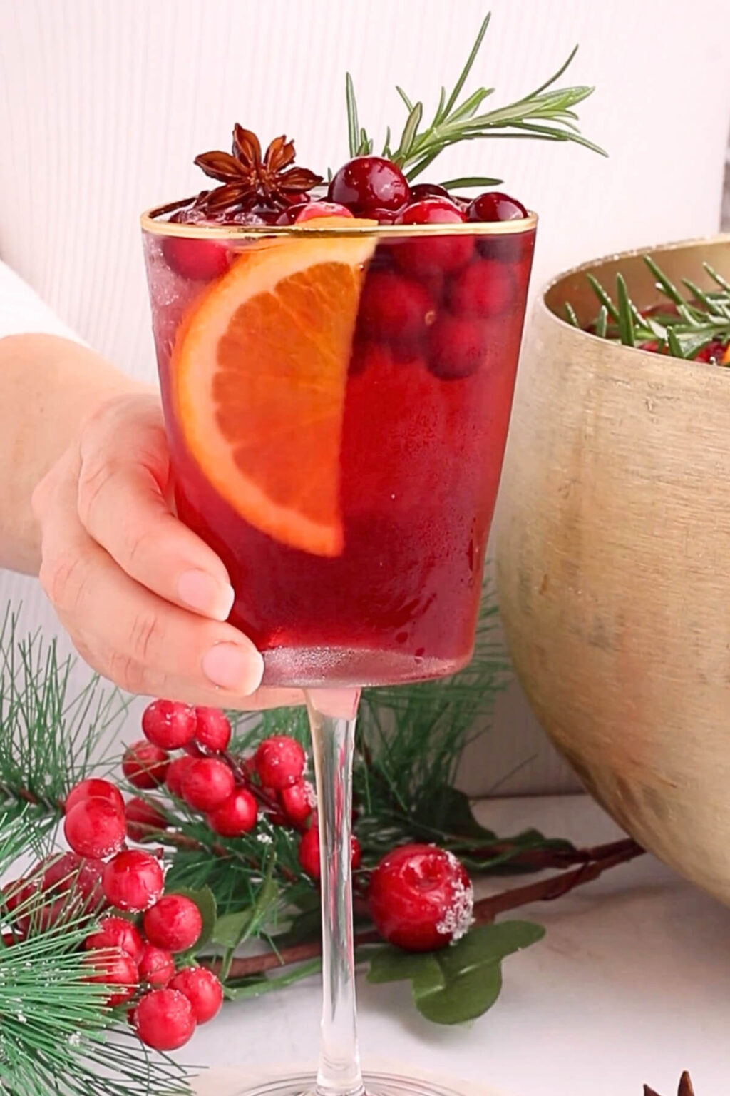 Cranberry Punch (Non Alcoholic + 3 Ingredients)